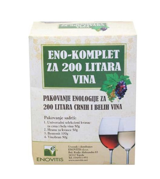 Eno-komplet za 200lit vina