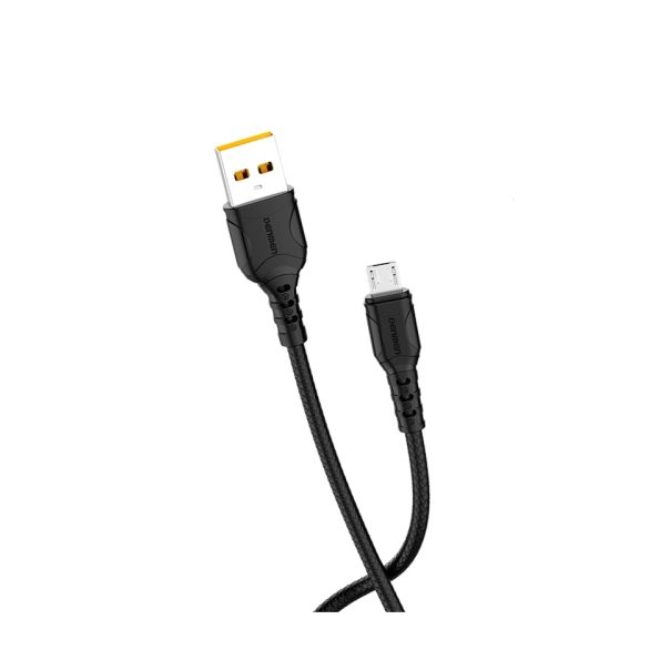 DENMEN Kabl D08V Micro USB data 3,6A 1m, crna