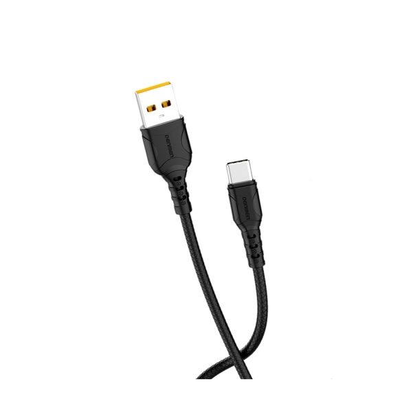 DENMEN Kabl D08T Type C USB data 3,6A 1m, crna