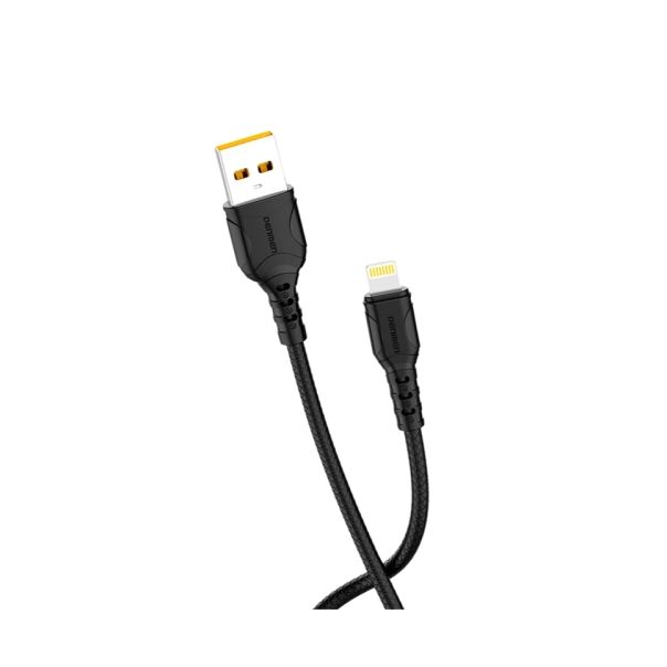 DENMEN Kabl D08L Lightning USB data 3,6A 1m, crna