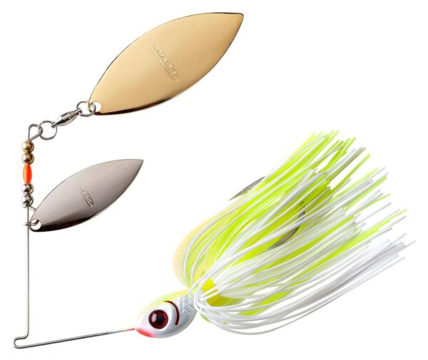 Booyah BYBW38616 Double Willow Blade Spinnerbait 3/8 oz White