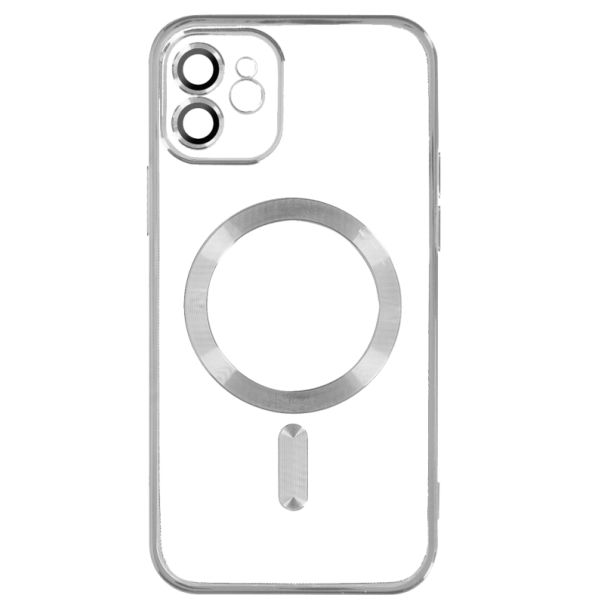 Silikonska futrola Magsafe Iphone 12, srebrna