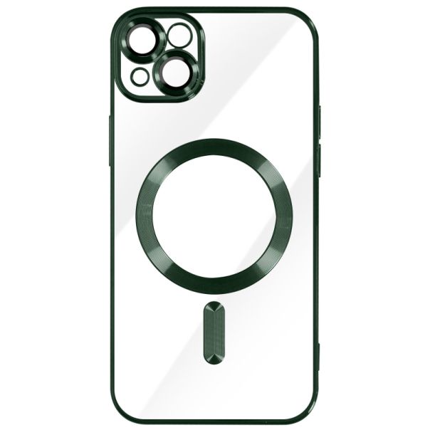 Silikonska futrola MagSafe za iPhone 15, zelena