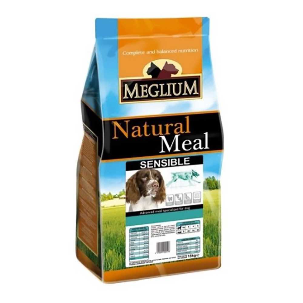 MEGLIUM Dog Adult Sensible - Jagnjetina i pirinač 15kg