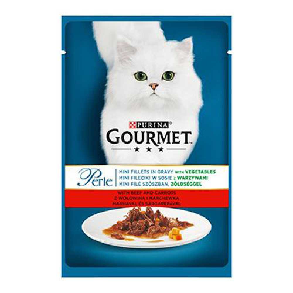 GOURMET PERLE govedina sa šargarepom 85g