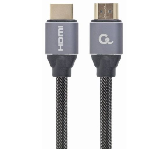 GEMBIRD - MONITOR Cable, Premium Series, High speed HDMI 4K with Ethernet, HDMI/HDMI M/M, Gold Plated, Braided, 1m