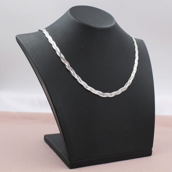 Srebrna ogrlica „PLETENICA“ 500