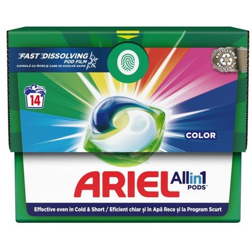 Ariel All in 1 kapsule za pranje veša Color 14kom, 14 pranja
