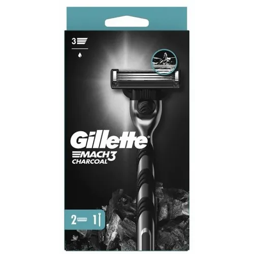 Gillette Mach3 Charcoal brijač sa 2 dopune