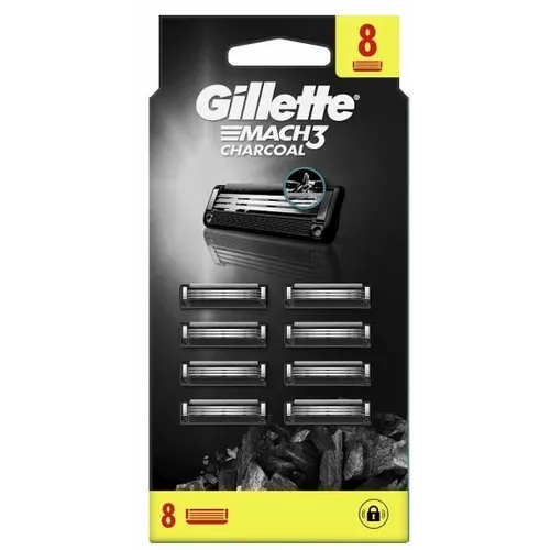 Gillette Mach 3 Charcoal dopune za brijač 8 komada