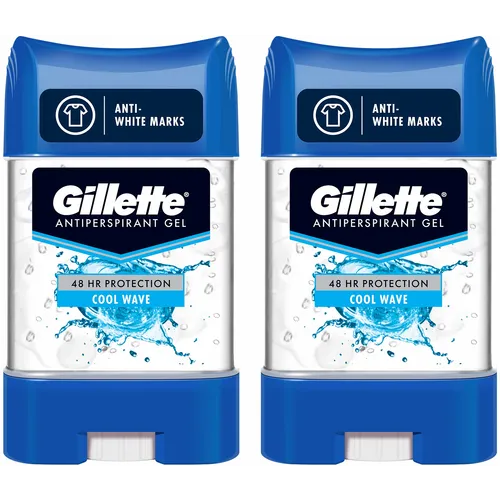 Gillette Series Cool Wave muški deozodorans gel 2x70 ml