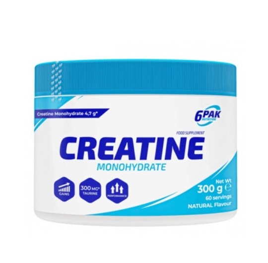 6PAK Creatine Monohydrate (300g)