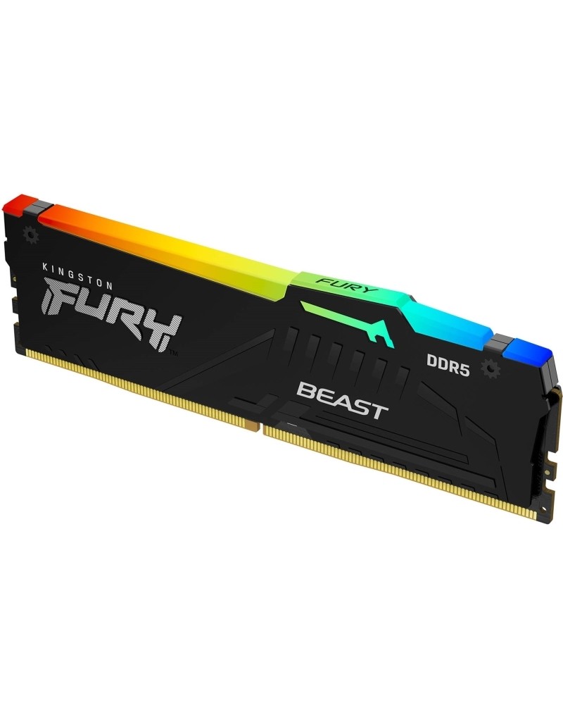 KINGSTON DIMM DDR5 16GB 5200MT/s KF552C40BBA-16 Fury Beast RGB XMP