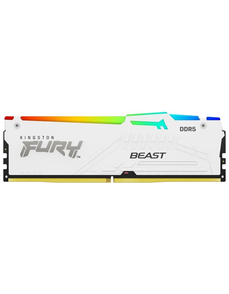 KINGSTON DIMM DDR5 16GB 5200MT/s KF552C36BWEA-16 Fury Beast RGB White Expo