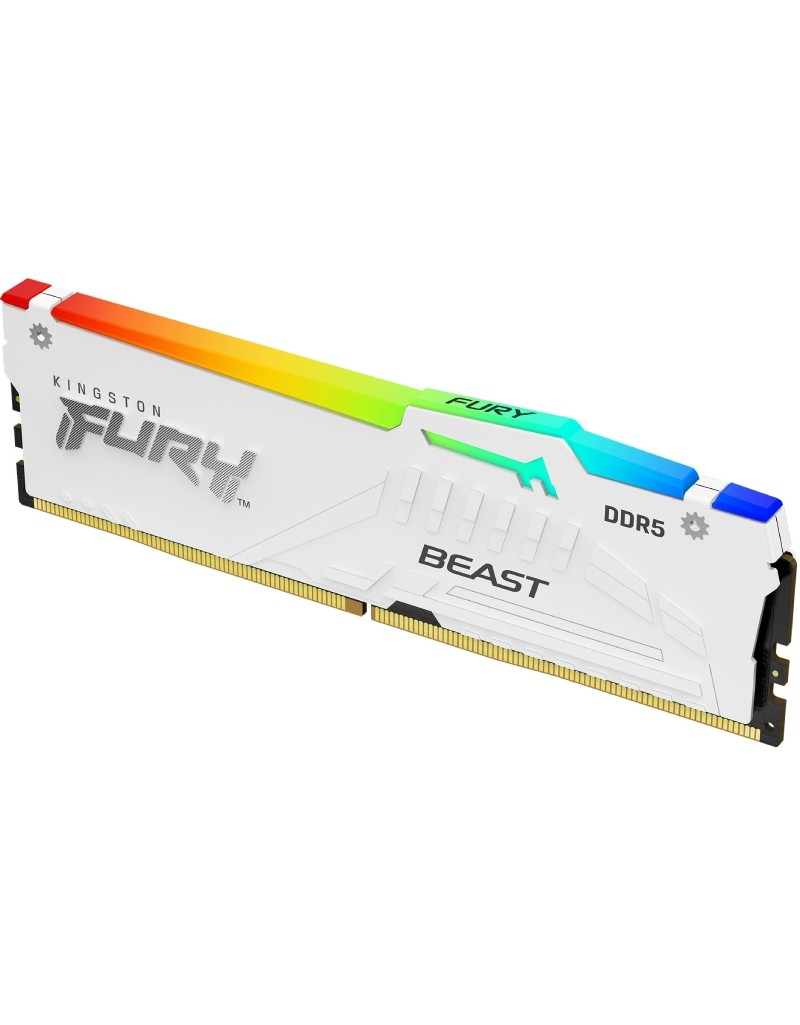 KINGSTON DIMM DDR5 16GB 6000MT/s KF560C40BWA-16 Fury Beast White RGB XMP