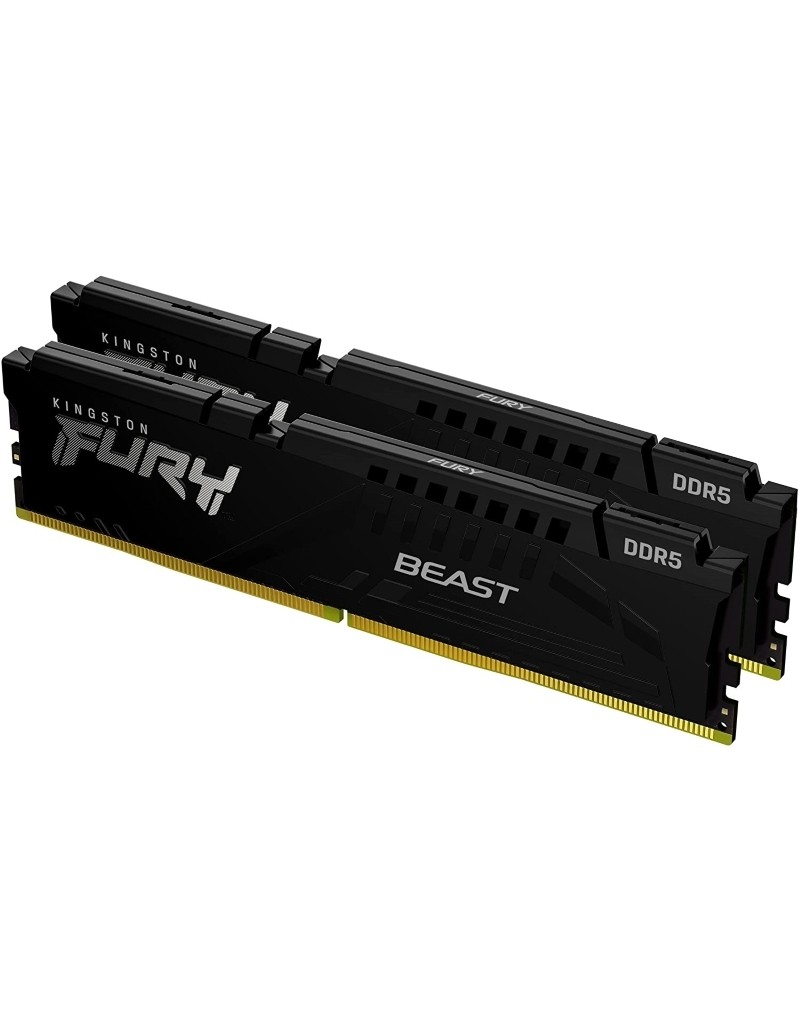 KINGSTON DIMM DDR5 64GB (2x32GB kit) 5200MT/s KF552C40BBAK2-64 Fury Beast RGB black XMP