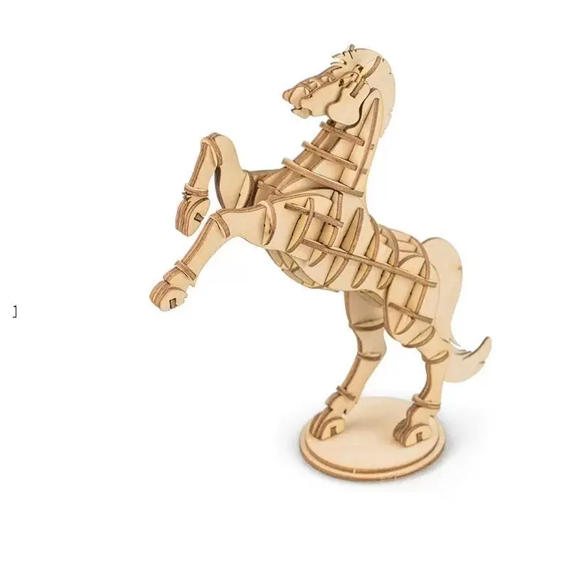 ČAROLIJASHOP 3D Drvena slagalica – Konjić