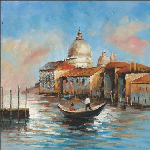 Lepa Venecija, uramljena slika 50x50 cm