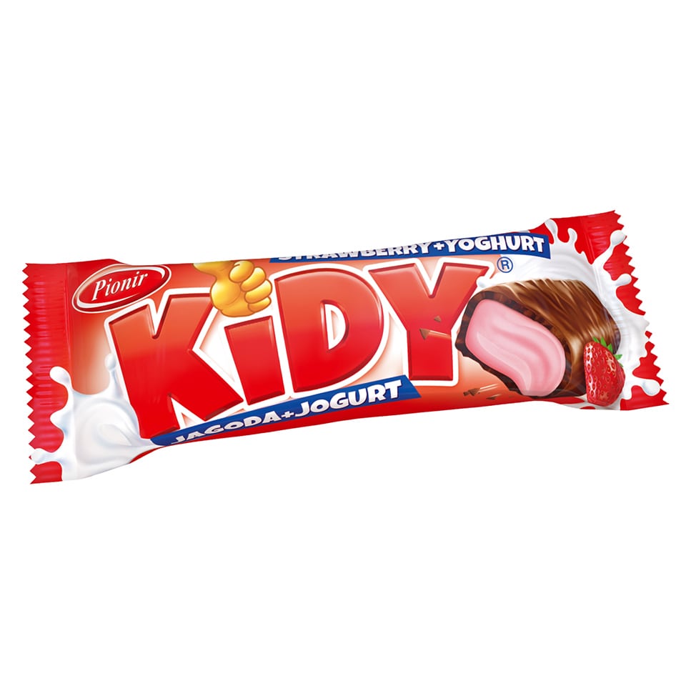 Cokolada jogurt-jagoda Kidy 30g