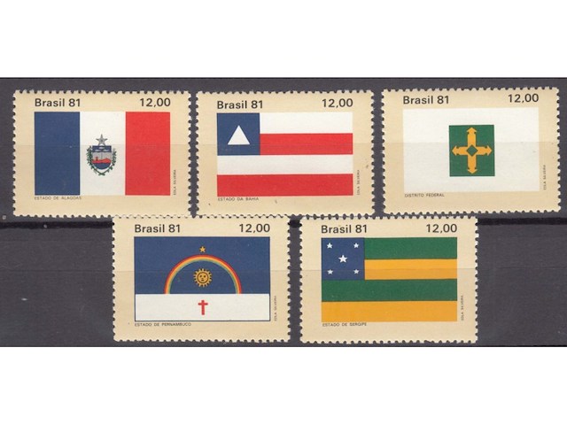 Brazil 1981 Zastave serija **