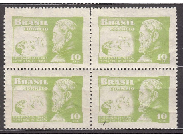 Brazil 1953 četverac ** greška na 4. marki
