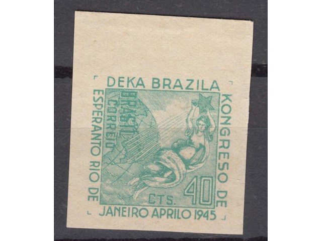 Brazil 1945 Esperanto nezupčana **