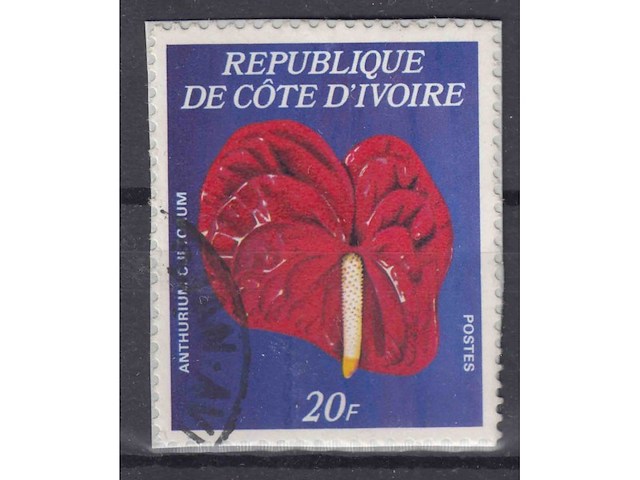 Obala Slonovače 1977 Flora komad, katalog 60 eur