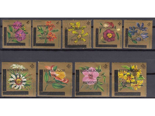 Burundi 1967 Flora serija *