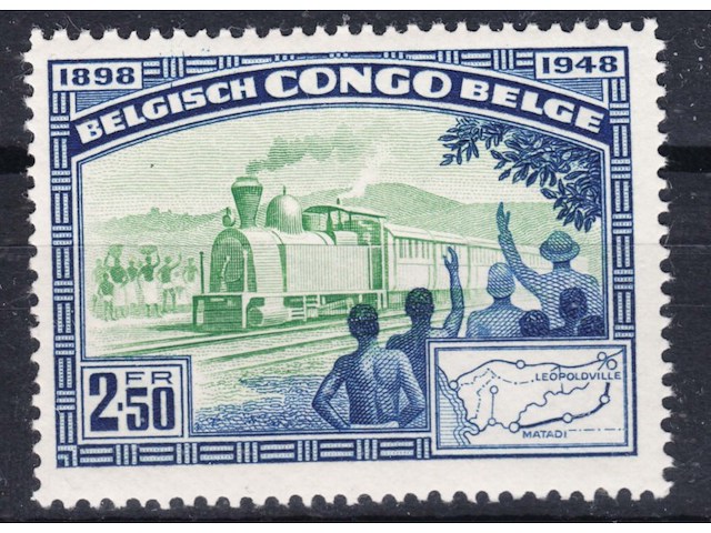 Belgijski Kongo 1948 Železnica *