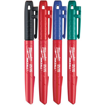 Milwaukee Markeri za majstore INKZALL 4 kom. 1mm (48223106)