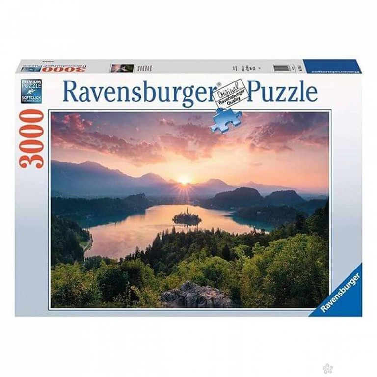 Ravensburger puzzla Jezero Bled, Slovenija RA17445