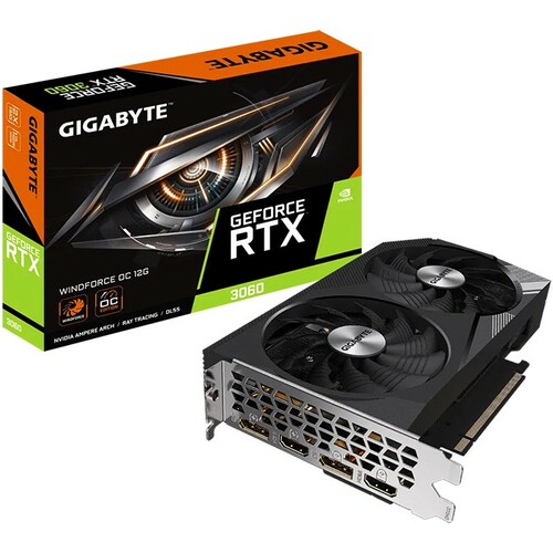 GIGABYTE nVidia GeForce RTX 3060 12GB 192bit GV-N3060WF2OC-12GD rev 2.0