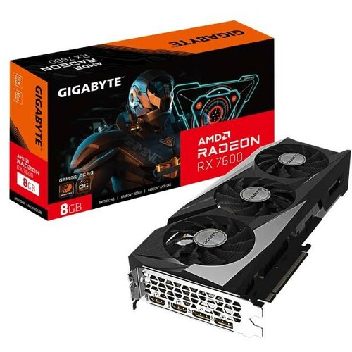 GIGABYTE AMD Radeon RX 7600 8GB 128bit GV-R76GAMING OC-8GD