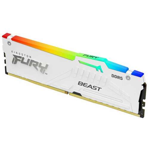 KINGSTON DIMM DDR5 32GB 6000MT/s KF560C36BWEA-32 FURY Beast RGB White EXPO