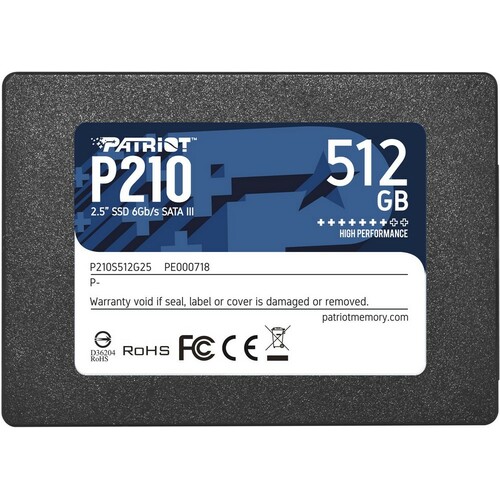 PATRIOT SSD 512GB P210 SATA3 P210S512G25