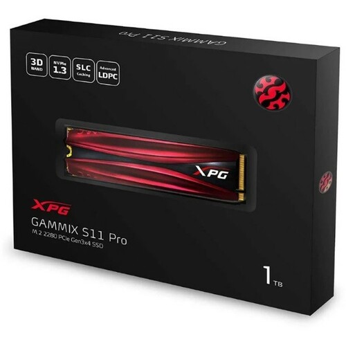 A-DATA 1TB M.2 PCIe Gen3 x4 XPG GAMMIX S11 Pro AGAMMIXS11P-1TT-C SSD