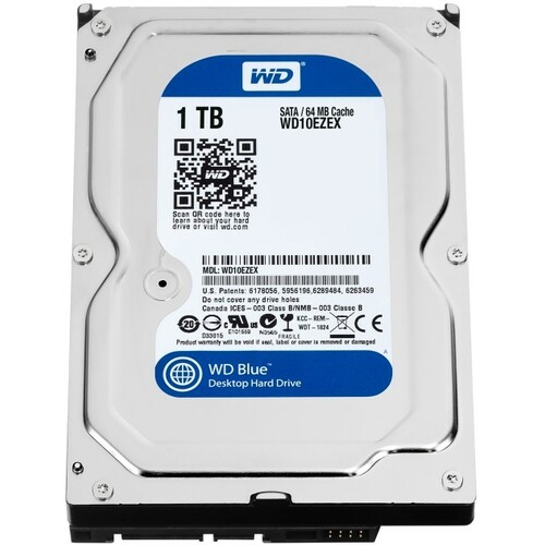 WD 1TB 3.5" SATA III 64MB 7.200rpm WD10EZEX Blue