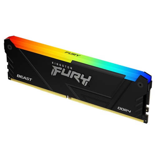 Kingston 16GB (1x16GB) DDR4 3200MT/s CL16 FURY Beast RGB Black XMP DIMM memorija | KF432C16BB2A/16