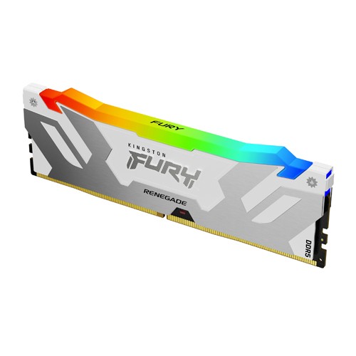 Kingston 32GB (1x32GB) DDR5 6400MT/s CL32 FURY Renegade Silver/White RGB XMP DIMM memorija | KF564C32RWA-32