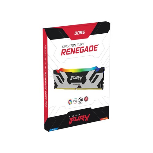 Kingston 96GB (2x48GB) DDR5 6400MT/s CL32 FURY Renegade Silver/Black RGB XMP DIMM memorija | KF564C32RSAK2-96