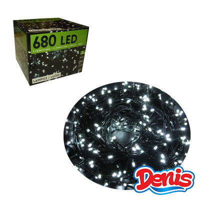 680L LED Lampica, bele, 8 funk