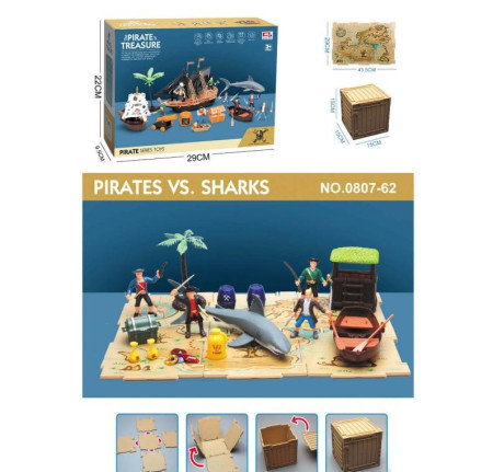 Hk mini igračka pirati i ajkule ( A076567 )