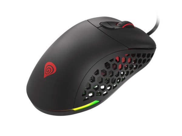 GENESIS XENON 800, Gaming Optical Mouse 200-16000 DPI, Maximum acceleration 50 G, OMRON Switches, RGB LED, 6 Buttons, USB, Black, Cable 1,8