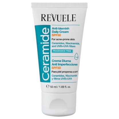 Dnevna krema za lice SPF50 REVUELE Ceramide Anti-Blemish 50ml