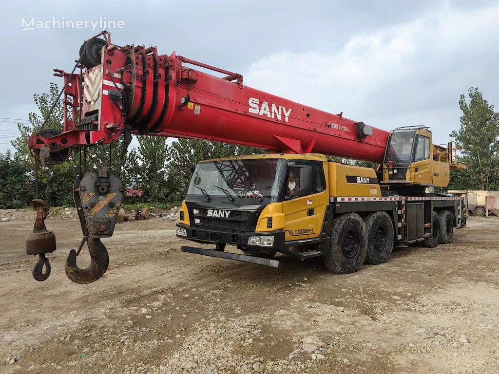 Sany Benz chassis 80 ton truck crane stock truck pokretna dizalica