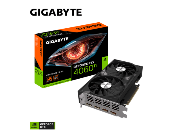 Grafička karta GIGABYTE RTX 4060 Ti GV-N406TWF2OC-8GD NVD8GBGDDR6128bitcrna' ( 'GV-N406TWF2OC-8GD' )