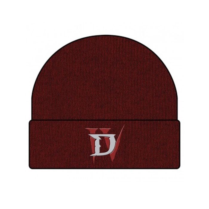 Kapa Diablo IV A New Threat Beanie Dark Red