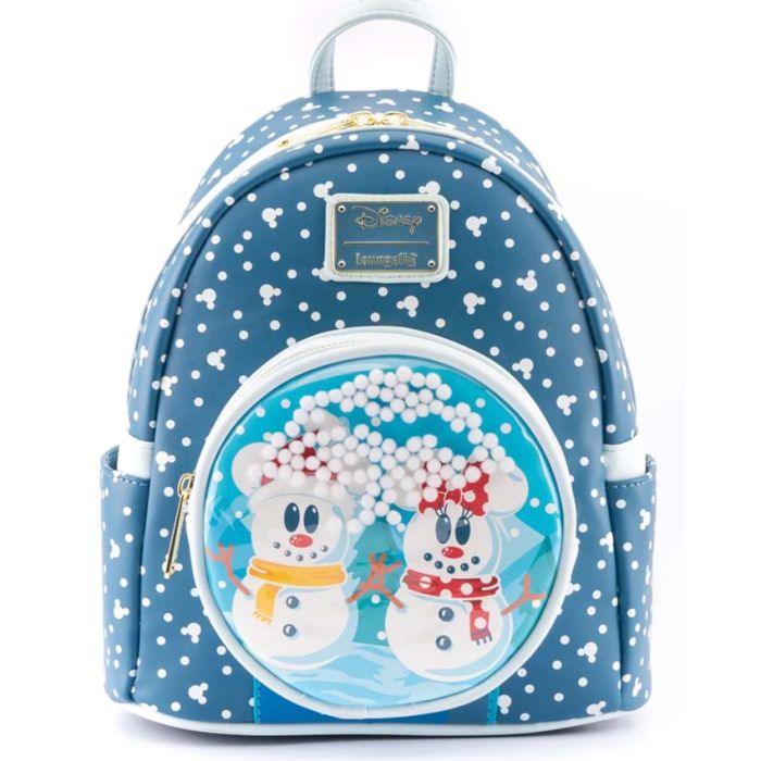 Ranac Disney Snowman Minnie Mickey Snow Globe Mini Backpack