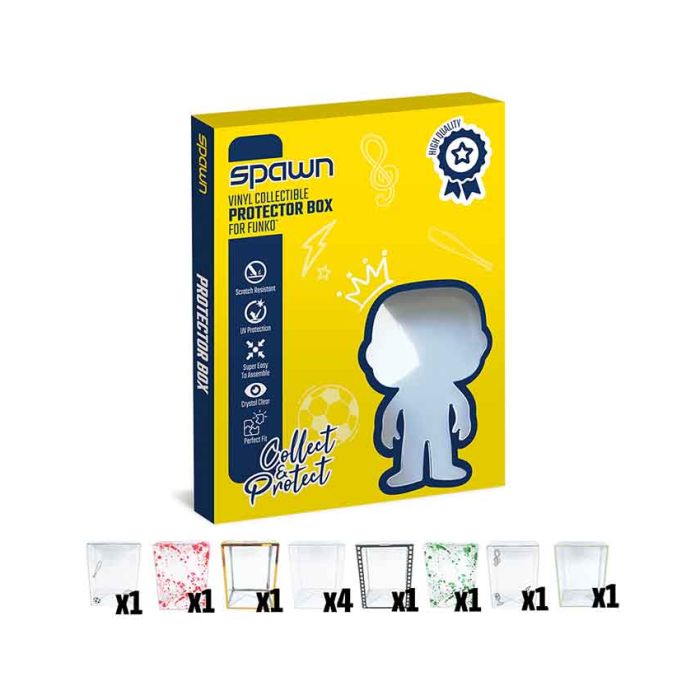 Zaštitna kutija Spawn - V1 komplet providnih 4'' kutija za POP figure