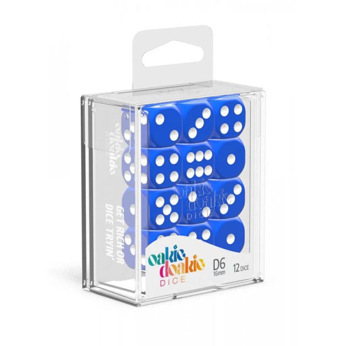 Kockice Oakie Doakie Dice D6 16 mm Solid - Blue (12)